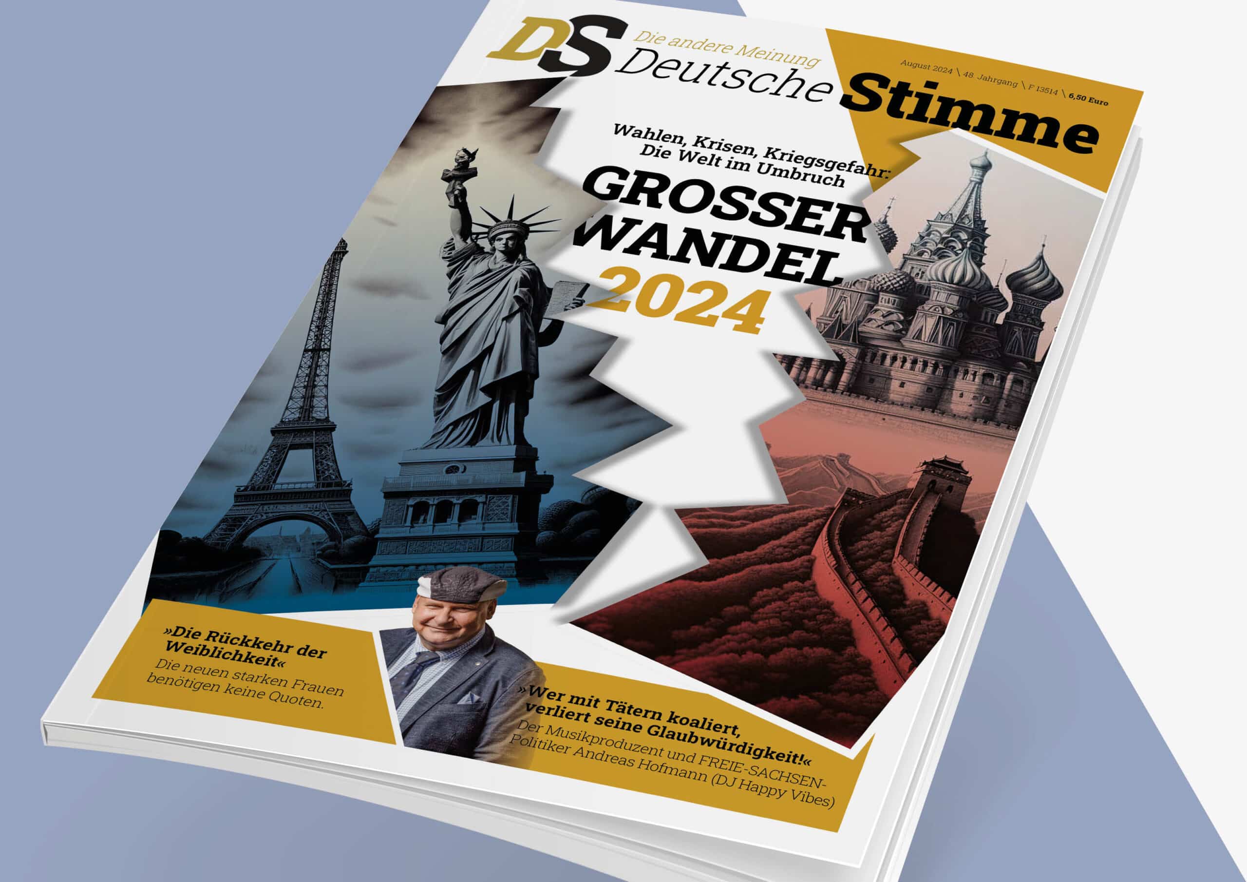 DS-Magazin im August: »GROSSER WANDEL 2024« - Deutsche Stimme